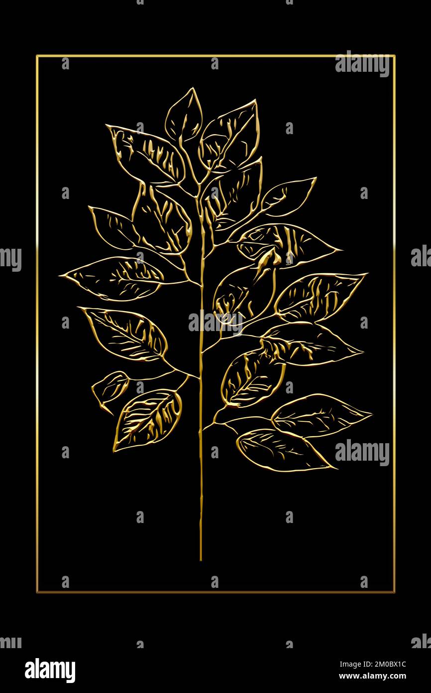 Luxurious 3D background with embossed gold pattern for use on Happy ...