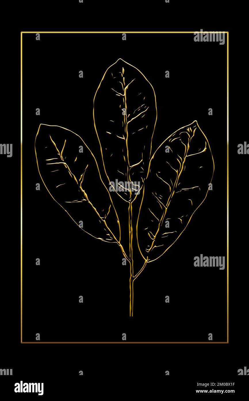 Luxurious 3D background with embossed gold pattern for use on Happy ...