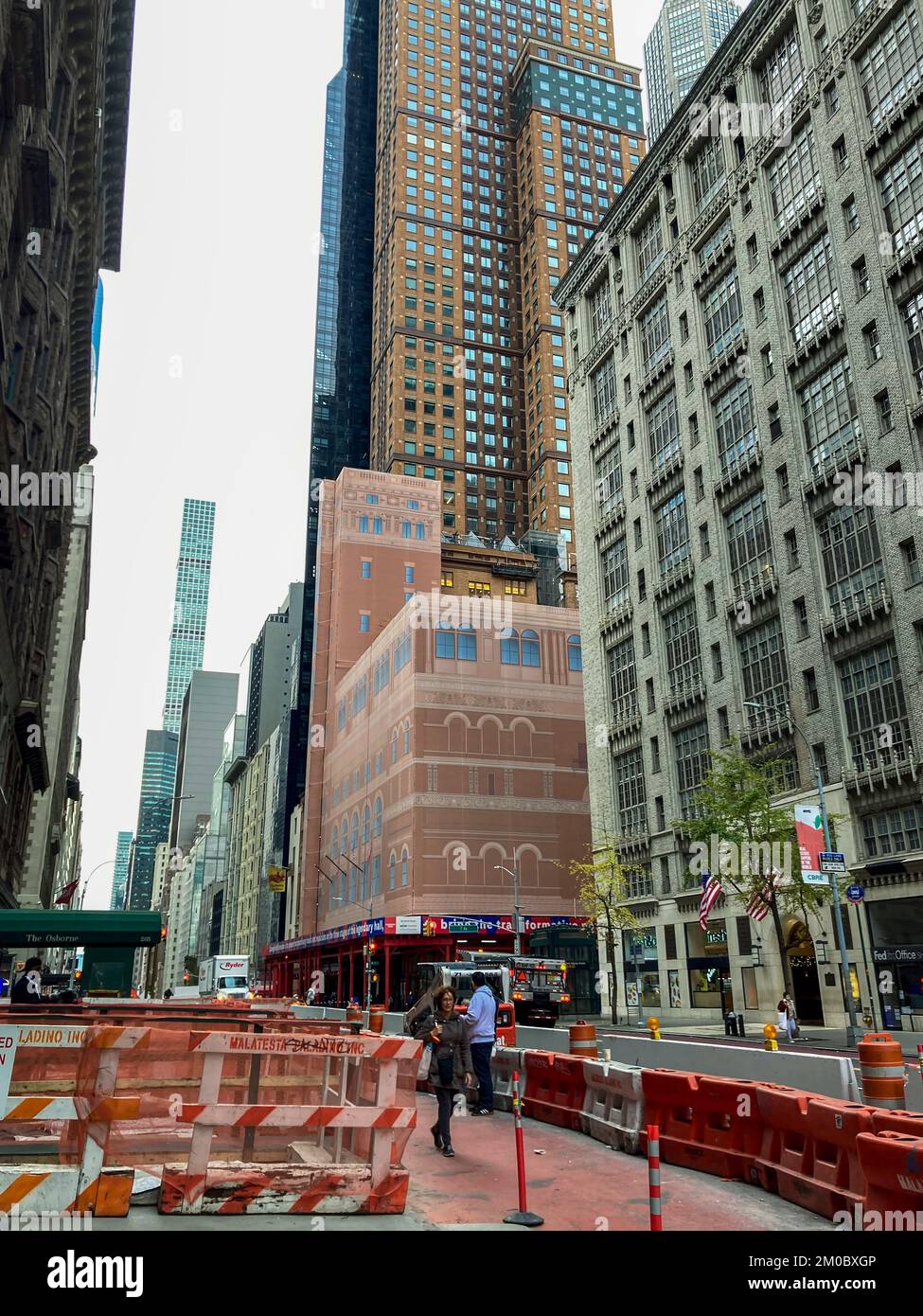 Scaffolded Carnegie Hall, center, on Billionaire’s Row, on Sunday ...