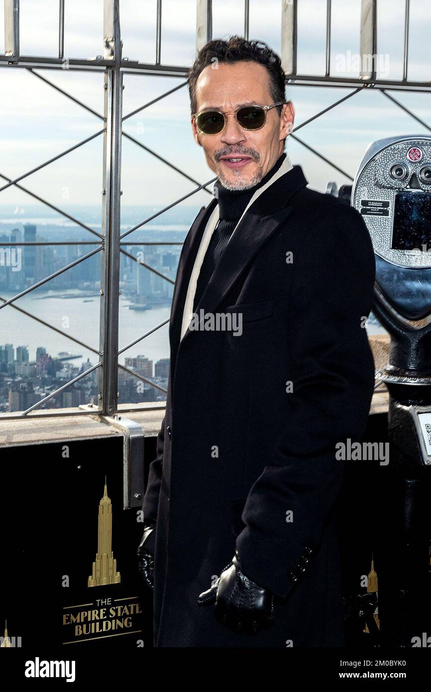 New York, NY, USA. 5th Dec, 2022. Marc Anthony at the lighting ceremony ...