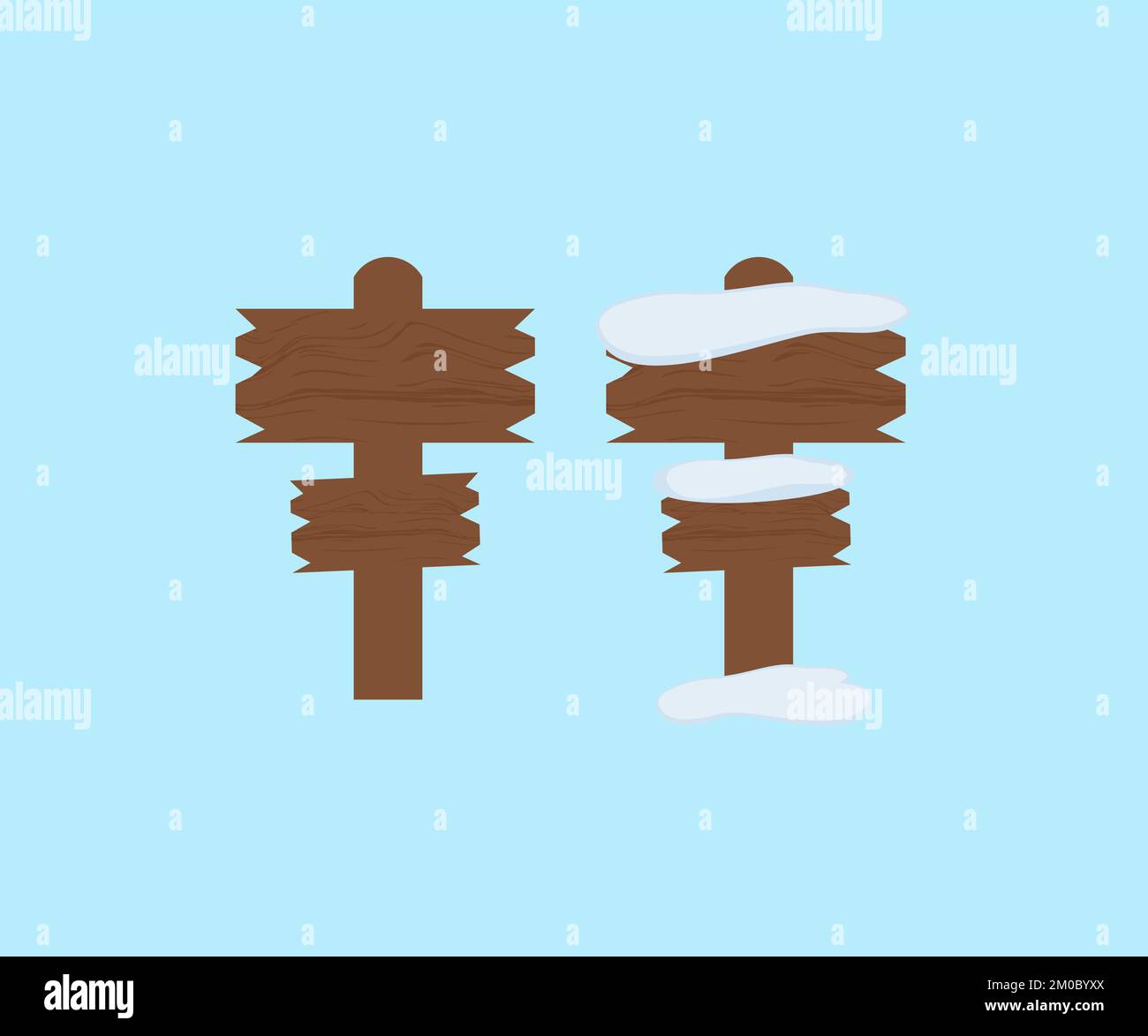 Wooden street signboard logo design. Realistic wood texture. Summer and ...