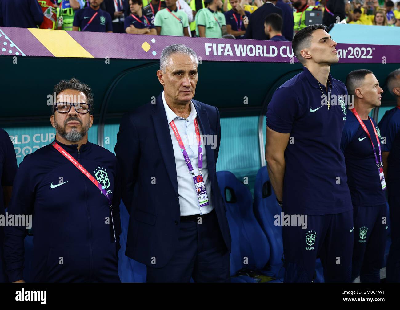 Doha, Qatar, 5th December 2022. Leonardo Tite coach of Brazil during ...