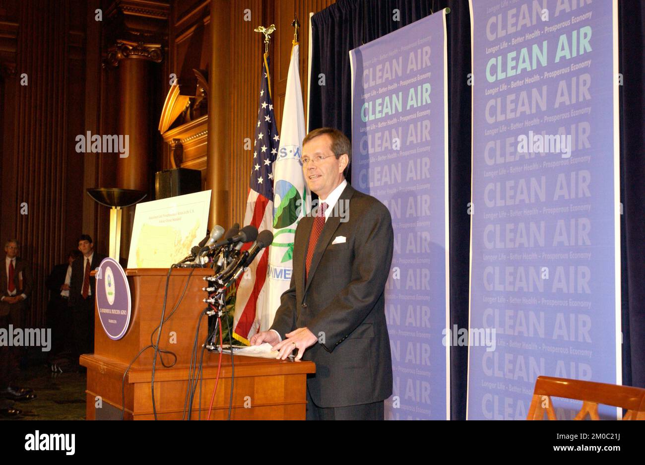 Mike Leavitt - Clean Air Bill , Environmental Protection Agency Stock ...
