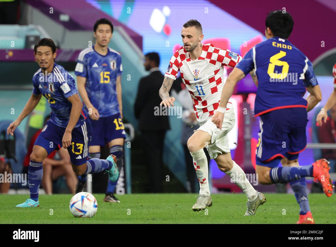 Al Wakrah, Qatar. 05/12/2022, Marcelo Brozovic of Croatia during the ...
