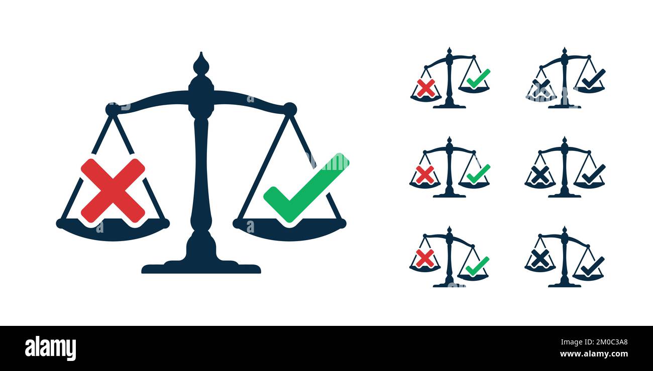 Positive negative scales Stock Vector Images - Alamy