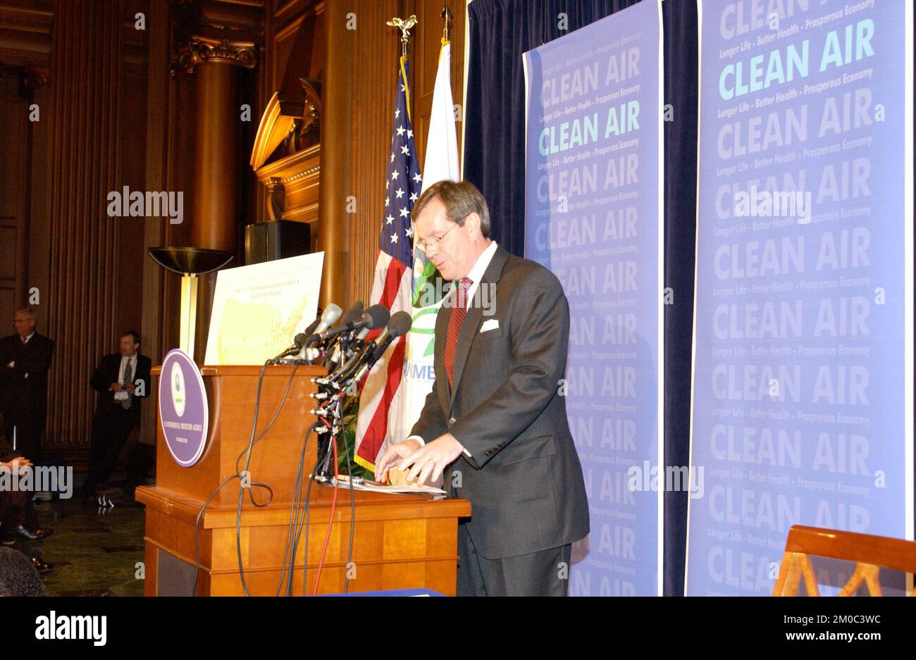 Mike Leavitt - Clean Air Bill , Environmental Protection Agency Stock ...