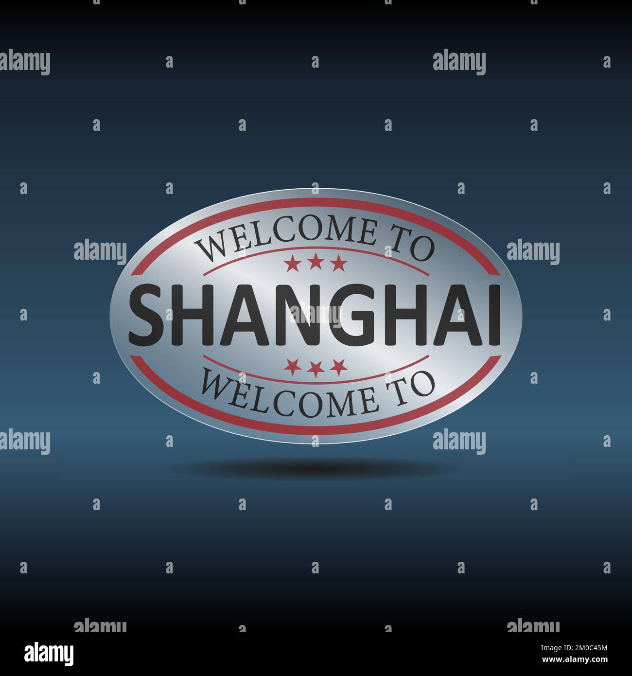 Welcome to Shanghai China symbol. Simple Chinese icon isolated on white ...