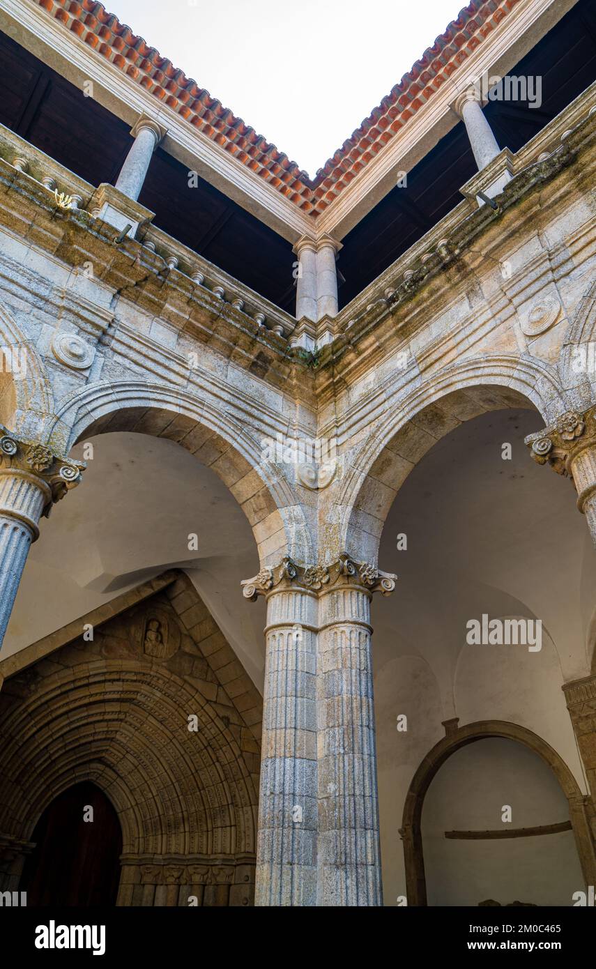 Ornate medieval arches and roof of the Cathedral of Santa María de la ...