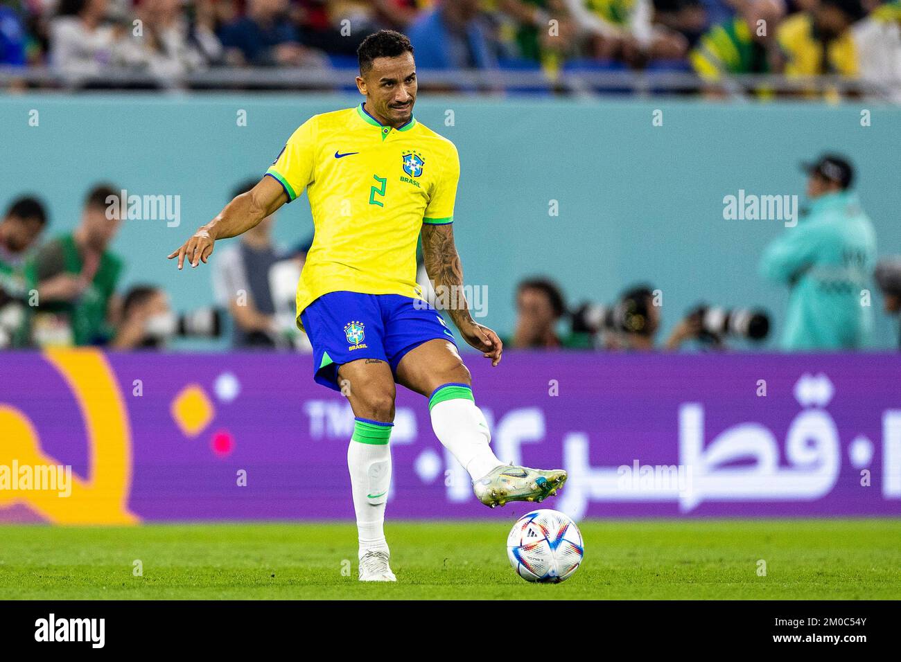 Doha, Catar. 05th Dec, 2022. Danilo of Brazil during the match between ...