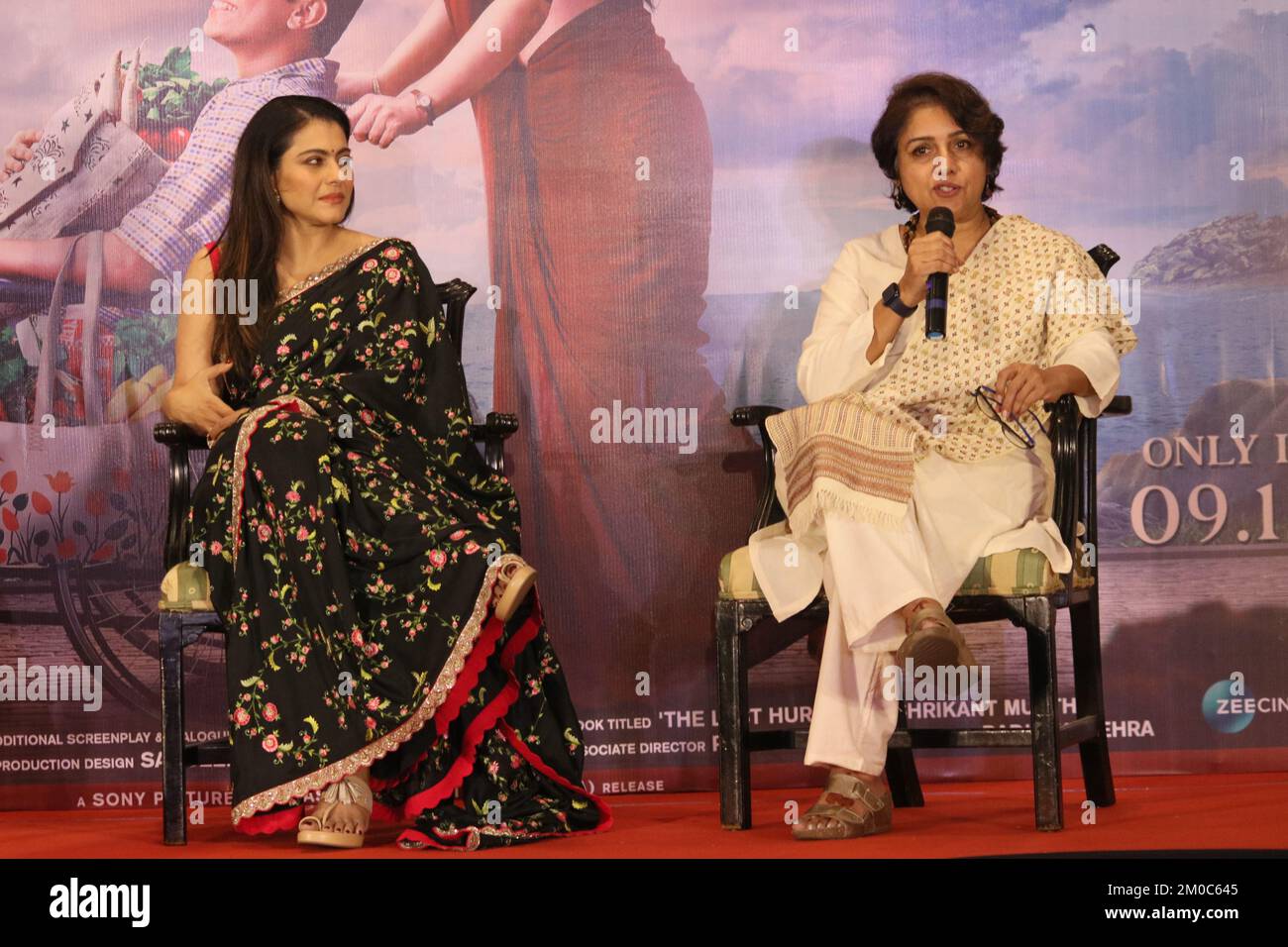 Bollywood Actress Kajol and Film Director Revathy during the film ...