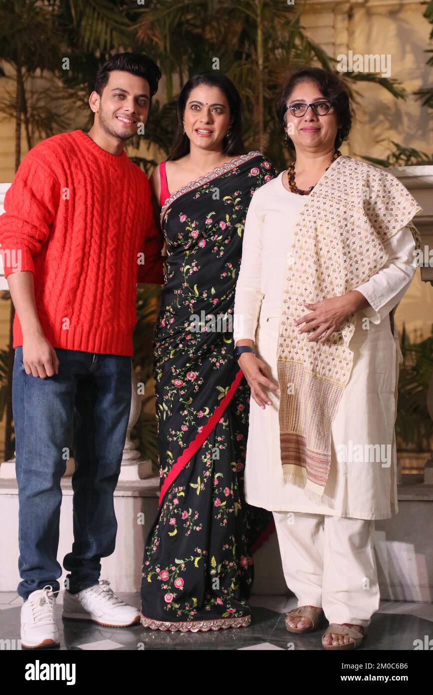 Bollywood Actress Kajol and Actor Vishal Jethwa and Film Director ...