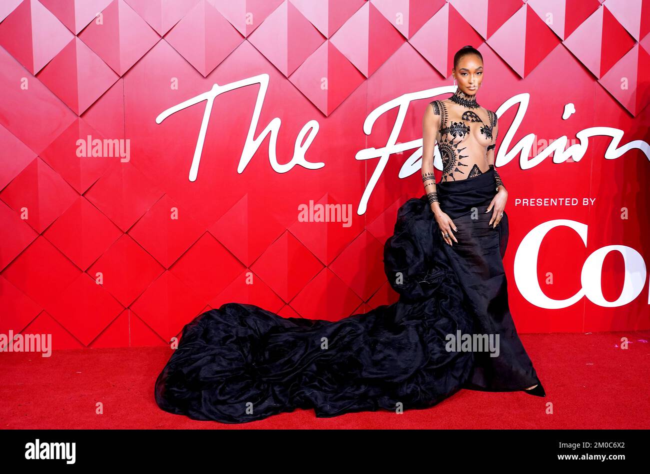 EDITORS NOTE: Nudity Jourdan Dunn attending the Fashion Awards 2022 ...