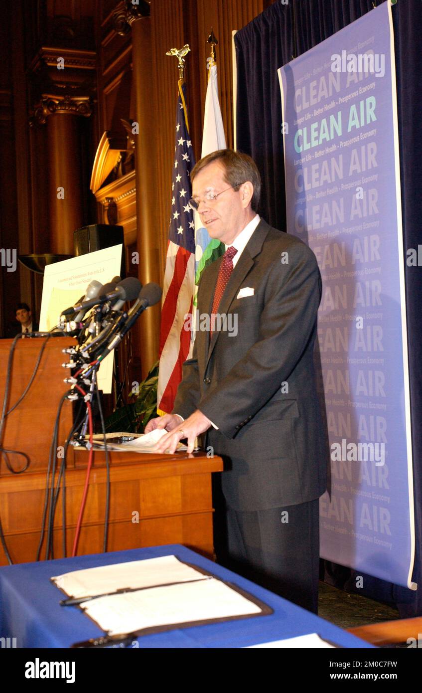 Mike Leavitt - Clean Air Bill , Environmental Protection Agency Stock ...