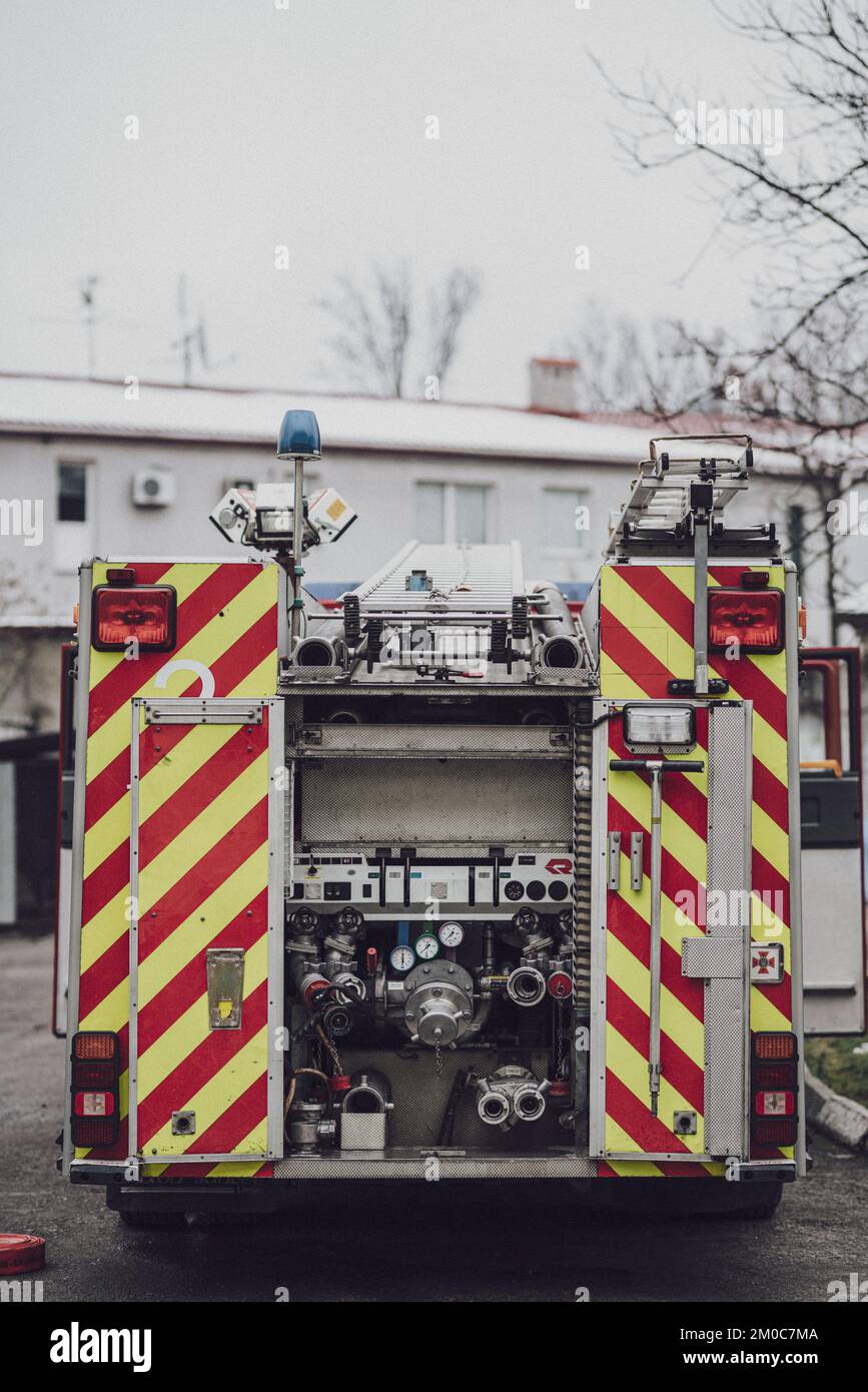 Donated Former Kent Fire Service appliance now in use by Lviv DSNS ...