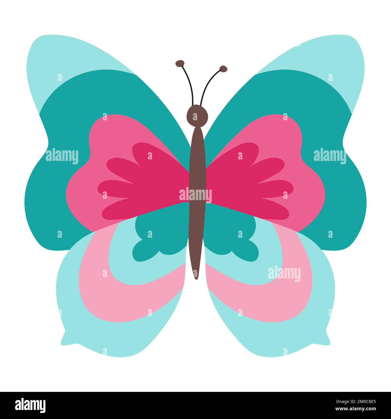 colorful butterfly vector Stock Vector Image & Art - Alamy
