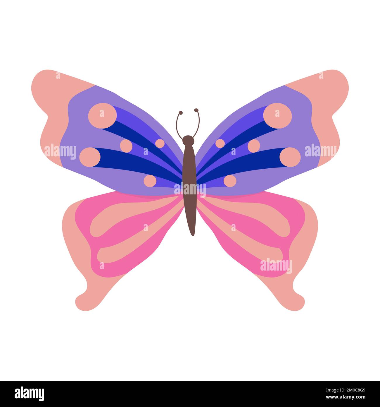 colorful butterfly vector Stock Vector Image & Art - Alamy