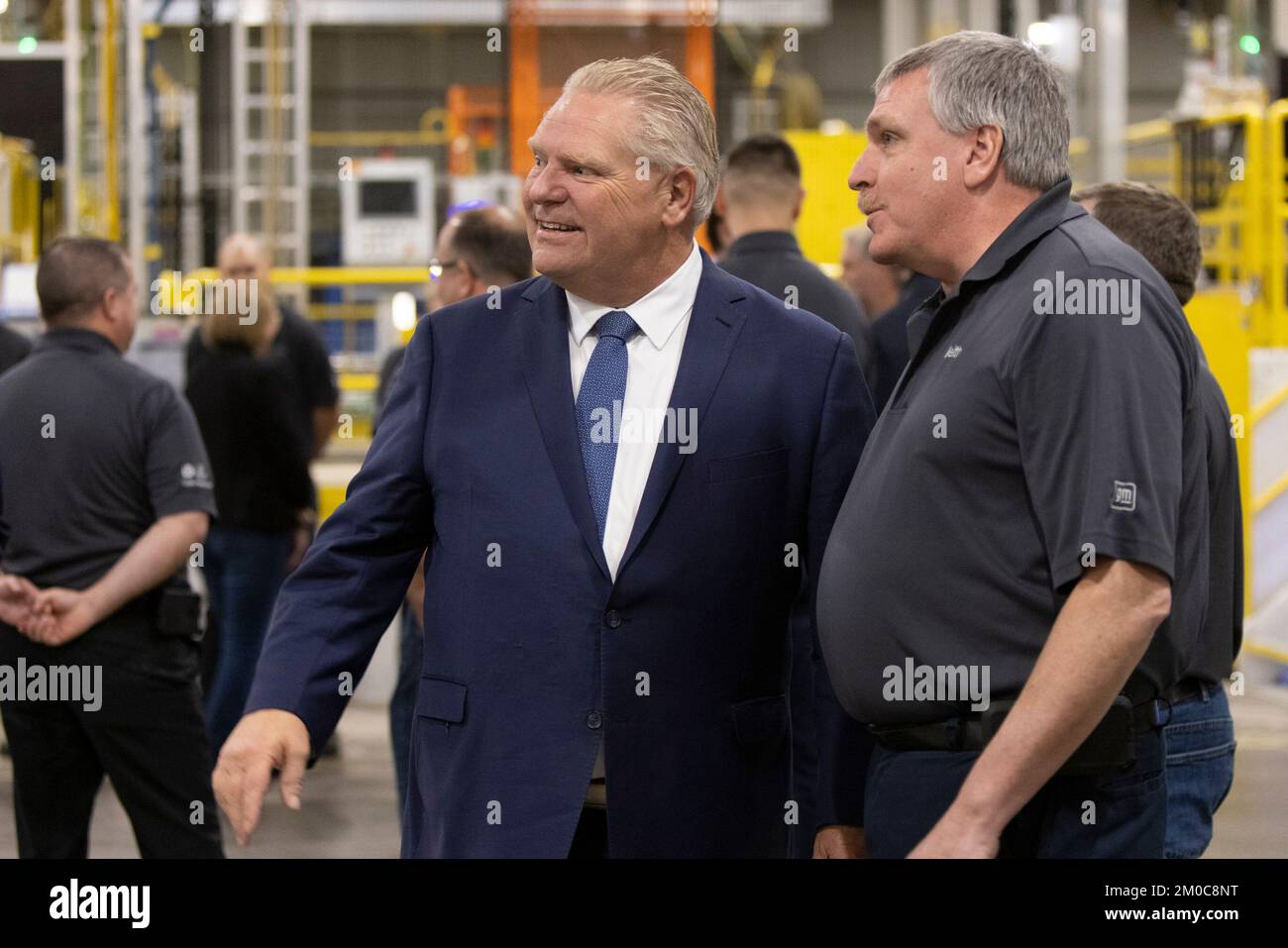 Premier Doug Ford tours the General Motors CAMI assembly plant in ...