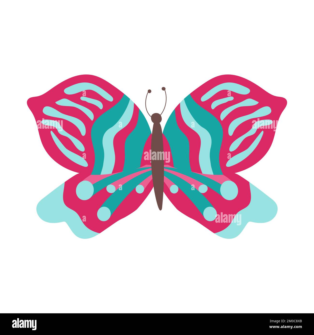 colorful butterfly vector Stock Vector Image & Art - Alamy