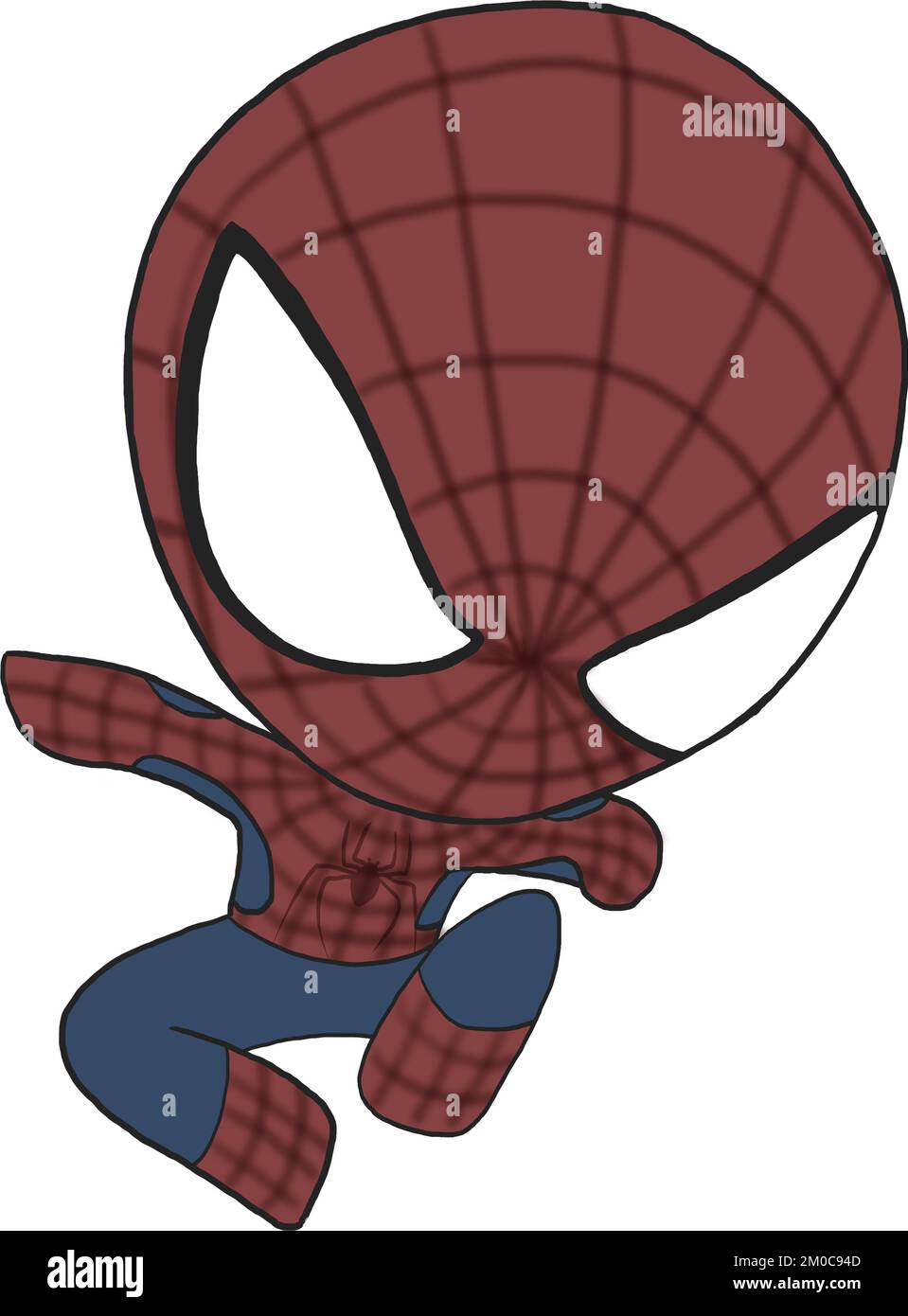 Cute Spiderman Cartoon Drawing