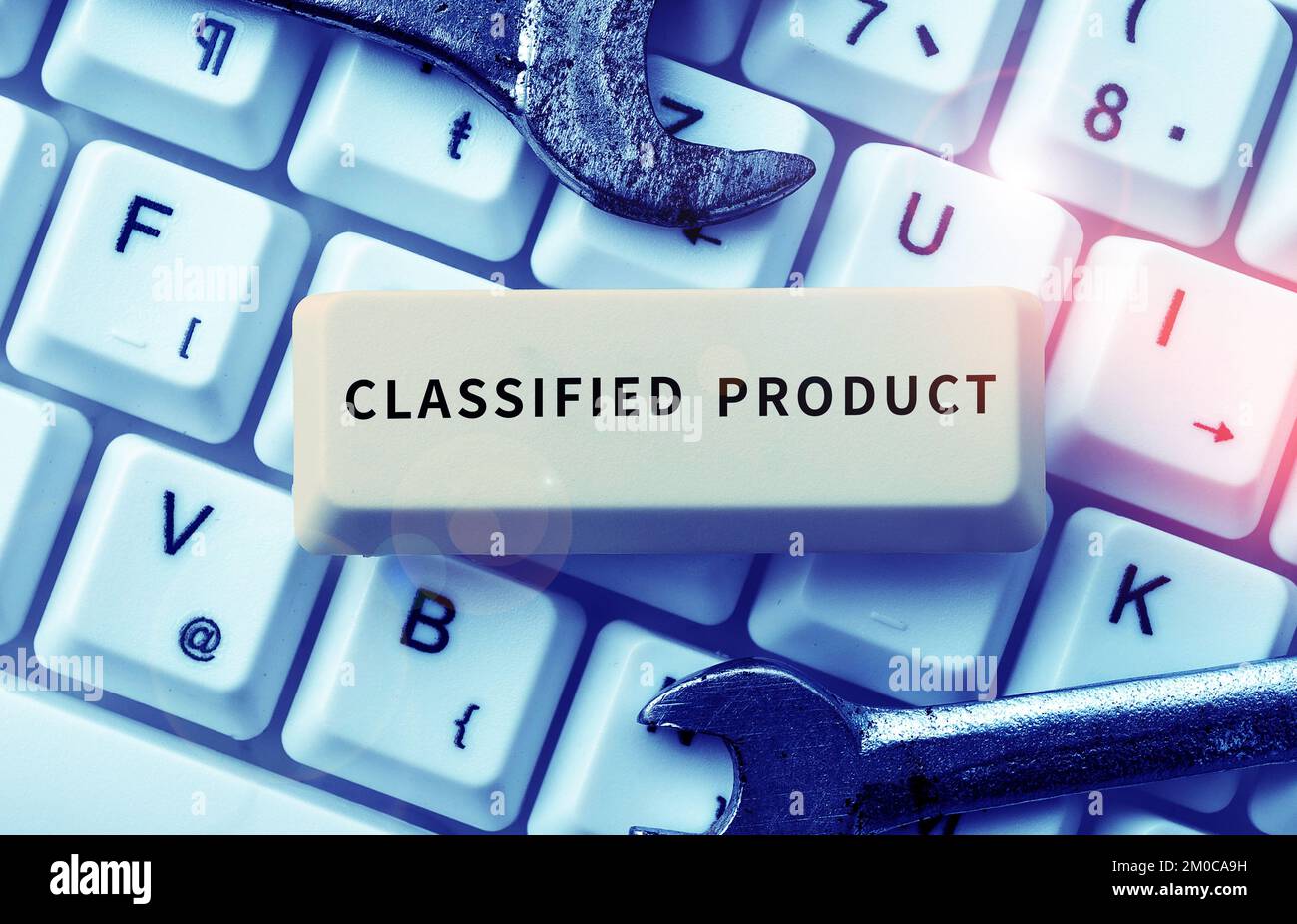 Sign displaying Classified Product. Concept meaning Sensitive Data Top ...