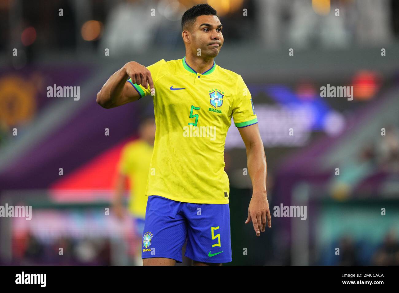 Doha, Qatar. Dec 5, 202Carlos Henrique Casemiro of Brazil during the ...