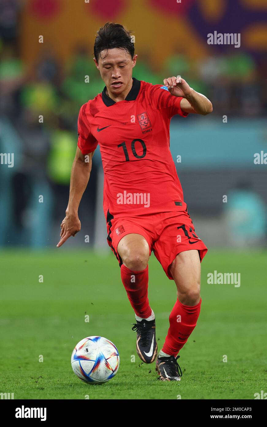 Doha, Qatar, 5th December 2022. Jaesung Lee of Korea during the FIFA ...