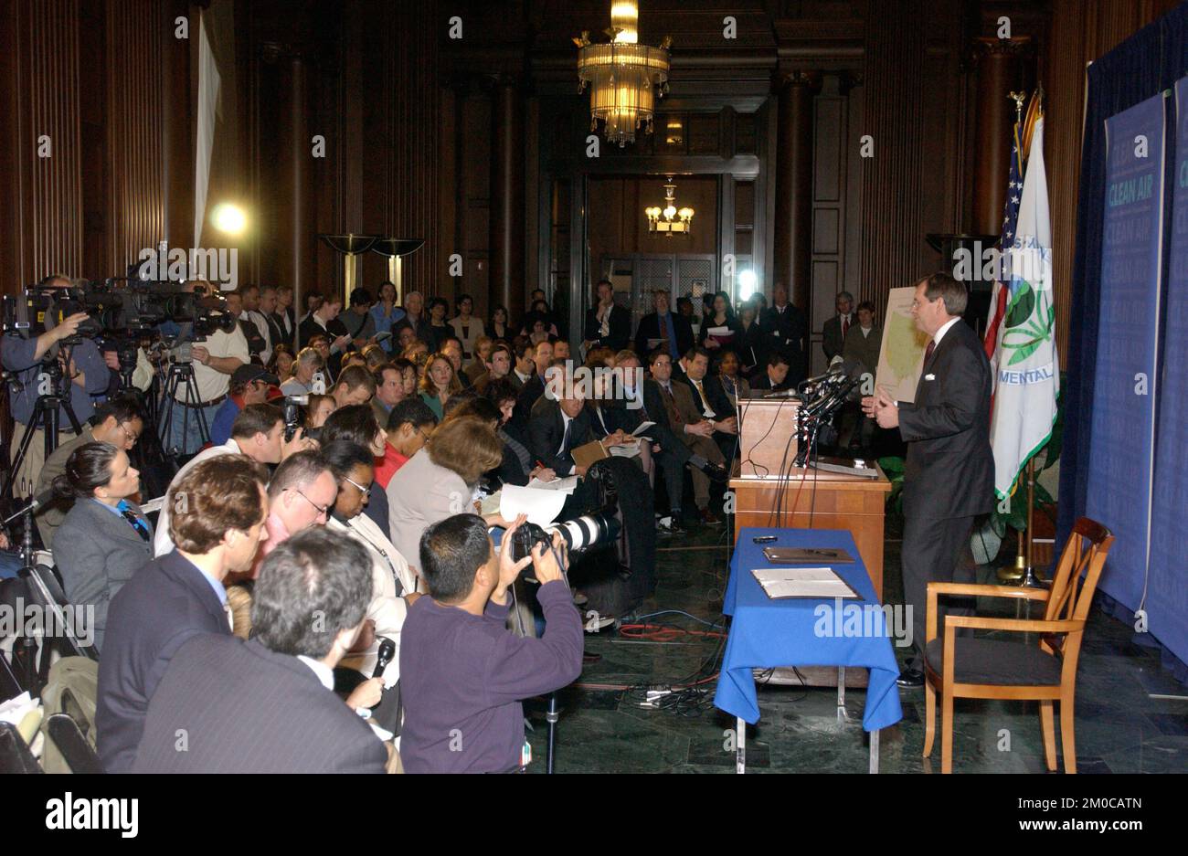 Mike Leavitt - Clean Air Bill , Environmental Protection Agency Stock ...