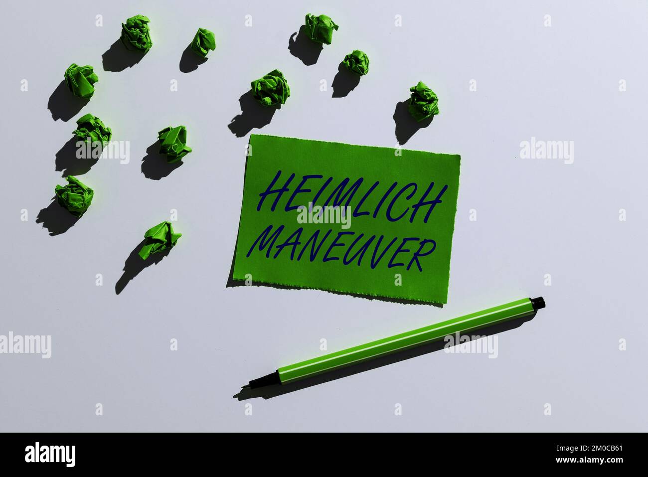 Conceptual display Heimlich Maneuver. Word for application of upward ...