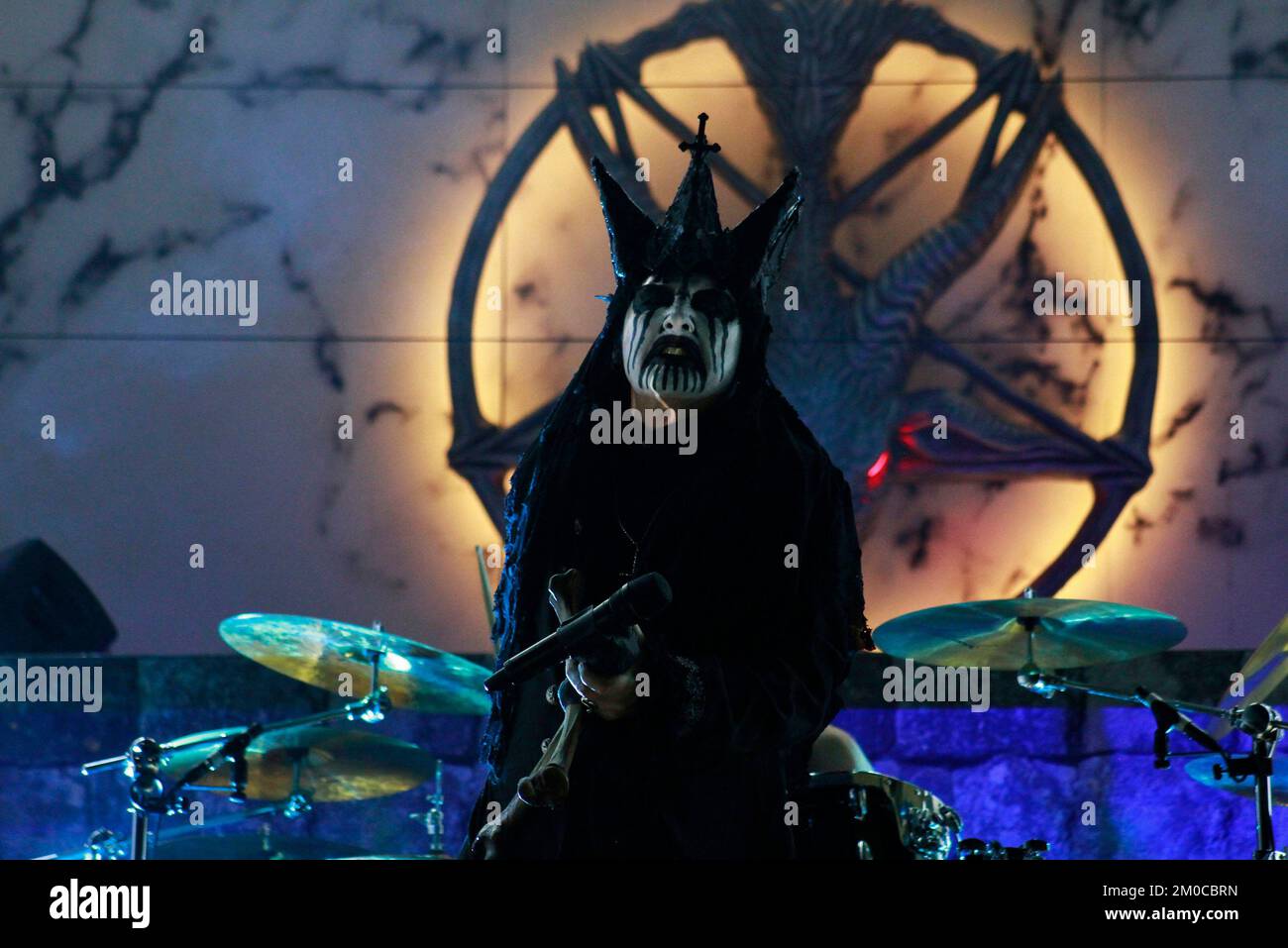 TOLUCA, MEXICO - DECEMBER 4: Lead vocalist King Diamond of the Danish ...