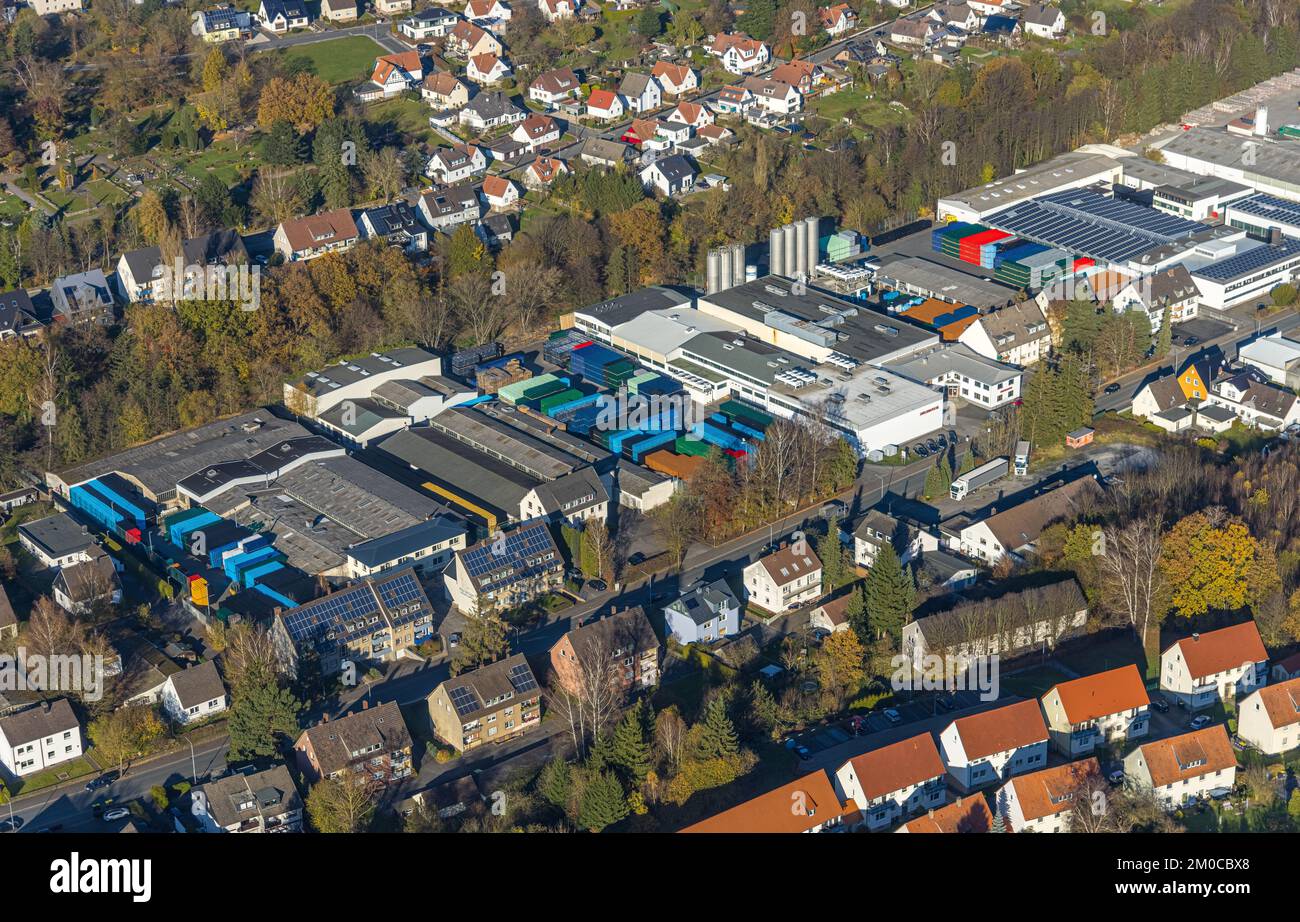 Bieberkamp industrial park in the district of lendringsen in menden hi ...