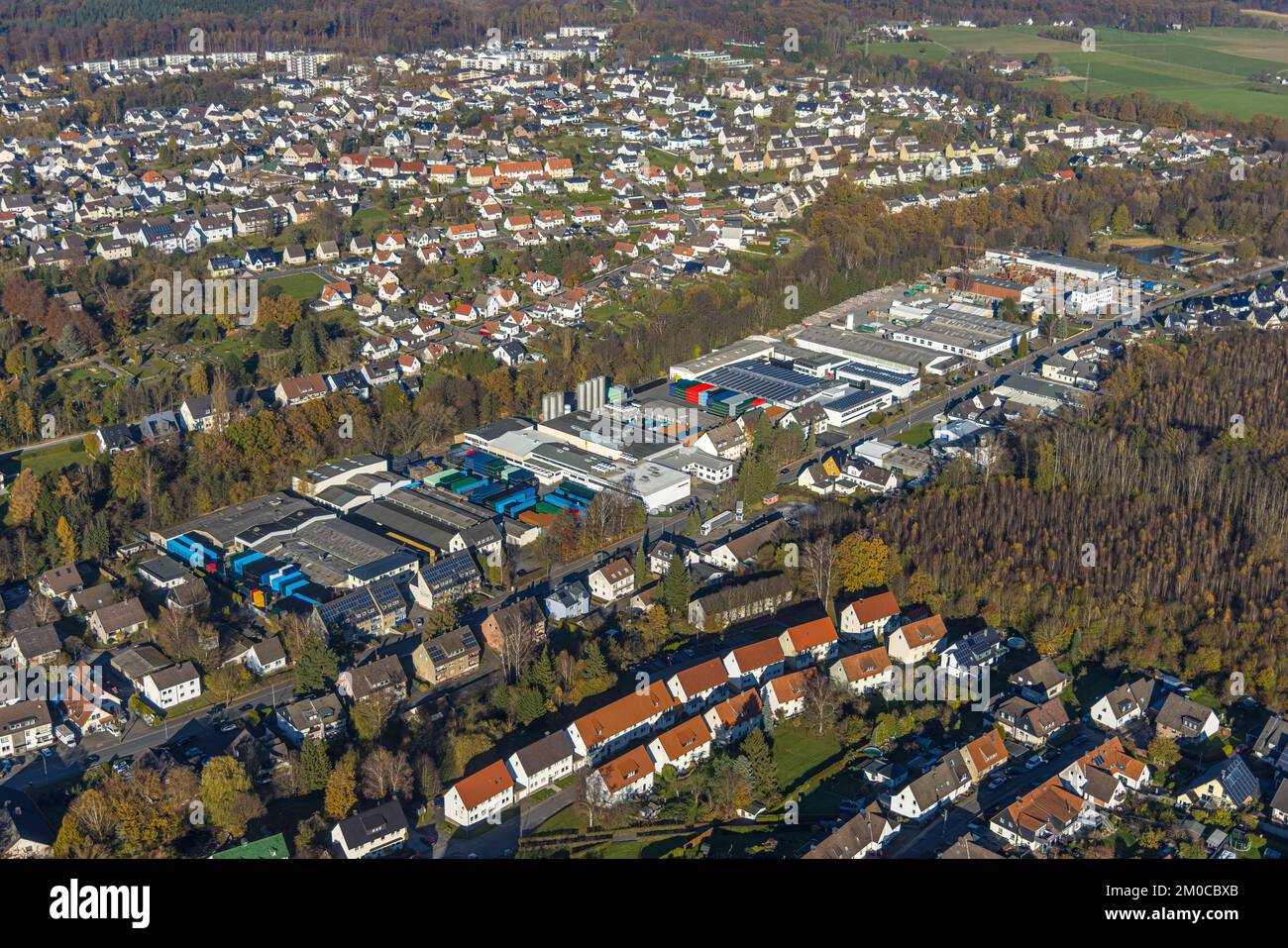 Bieberkamp industrial park in the district of lendringsen in menden hi ...