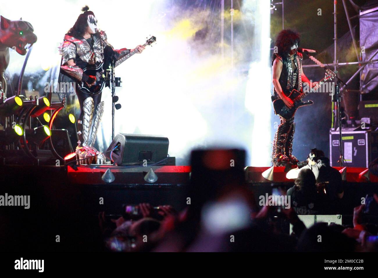 TOLUCA, MEXICO - DECEMBER 4: Tommy Thayer, Gene Simmons, Paul Stanley ...