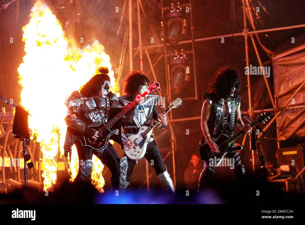 TOLUCA, MEXICO - DECEMBER 4: Tommy Thayer, Gene Simmons, Paul Stanley ...