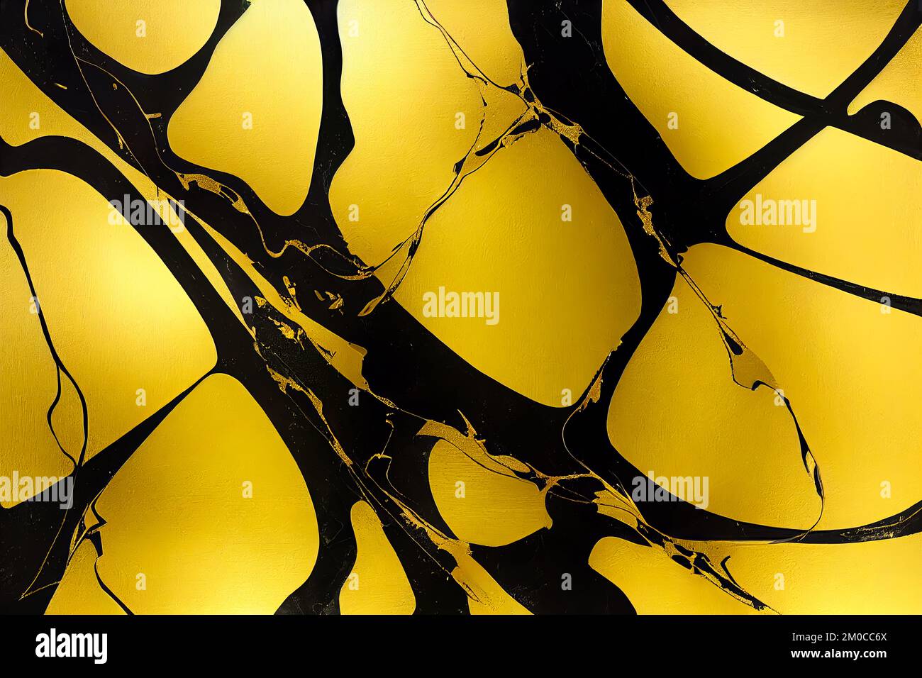 Black and gold marble abstract background. Decorative acrylic paint ...