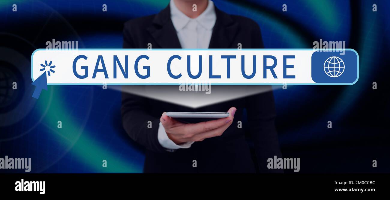 Text showing inspiration Gang Culture. Business idea particular ... Text showing inspiration Gang Culture. Business idea particular ...