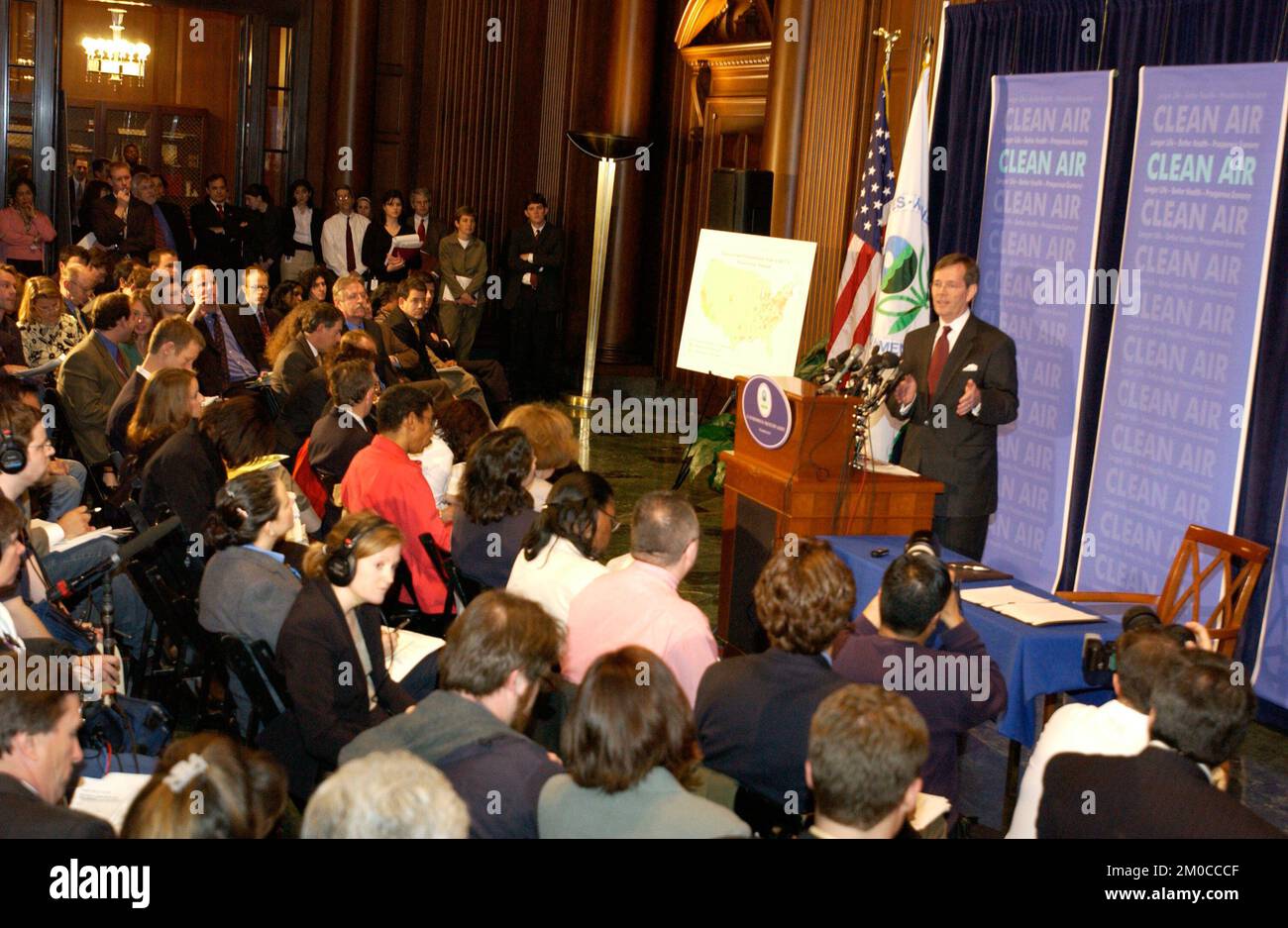 Mike Leavitt - Clean Air Bill , Environmental Protection Agency Stock ...