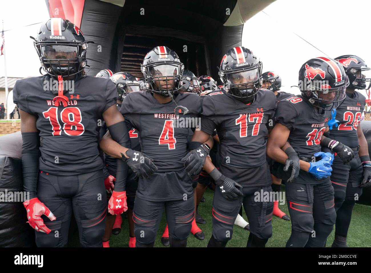 Georgetown Texas USA, December 3 2022: Football team members enter the ...