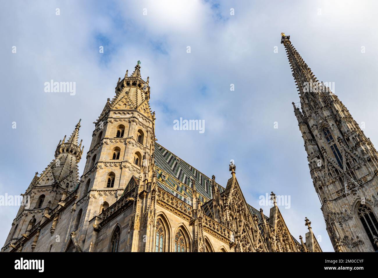 St. Stephen's Cathedral in Vienna at Christmas time, Austria. St ...