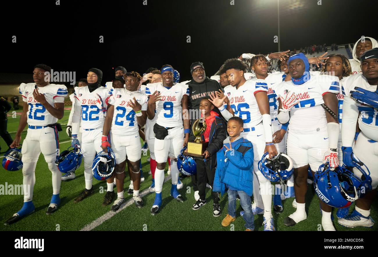 Georgetown Texas USA, December 3 2022: Winning football players and ...