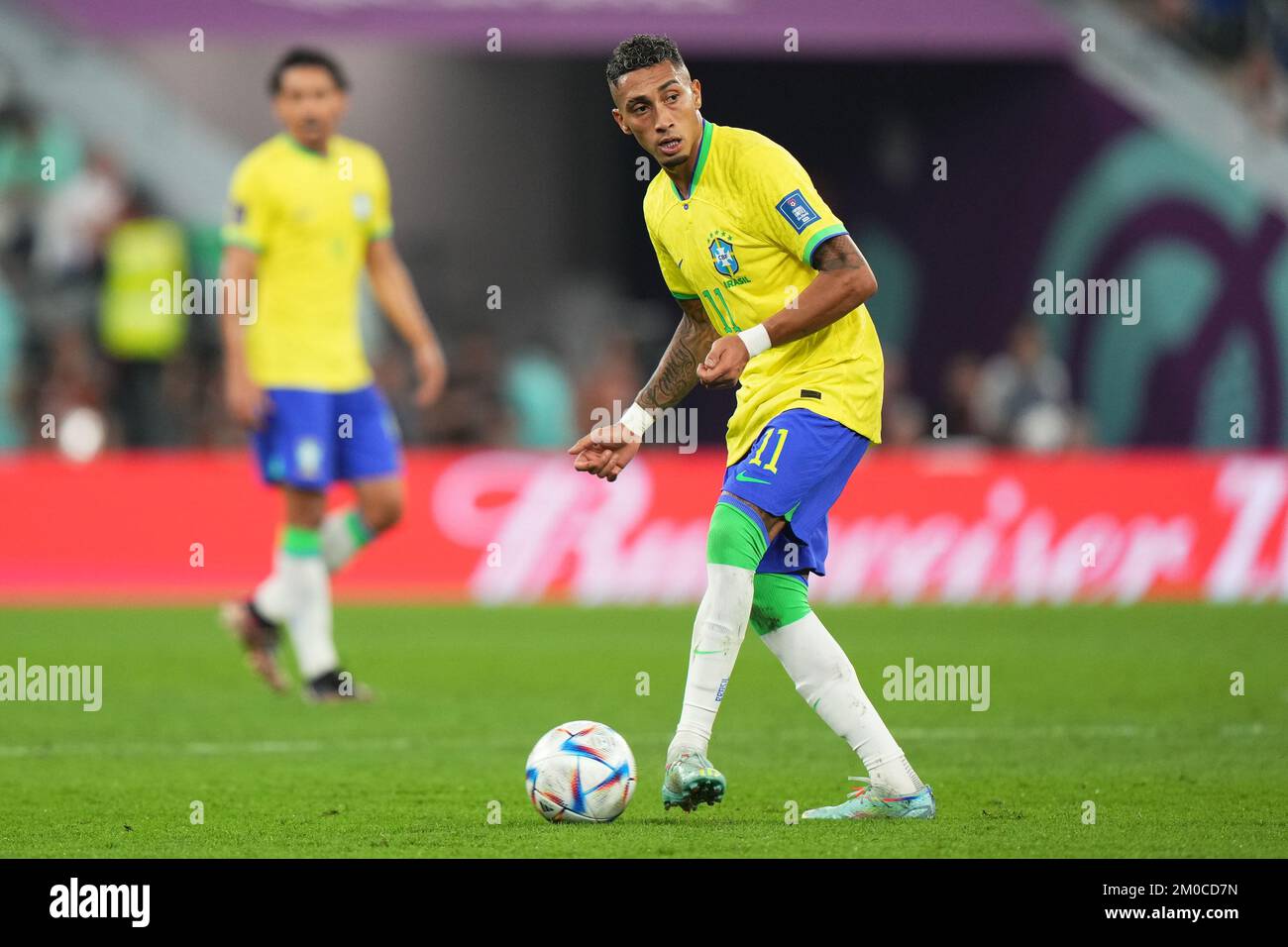 Doha, Qatar. Dec 5, 202Raphael Dias Belloli Raphinha of Brazil during ...