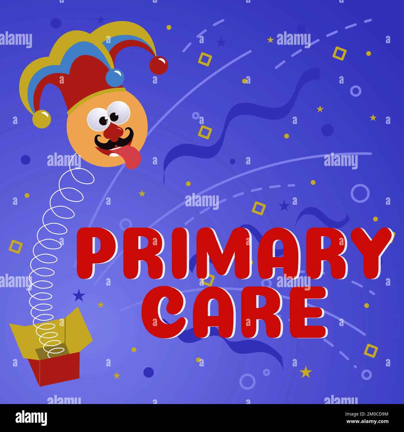 Text caption presenting Primary Care. Business concept health care ...
