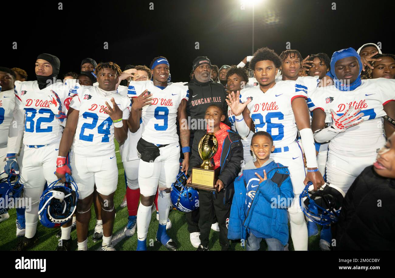 Georgetown Texas USA, December 3 2022: Winning football players and ...