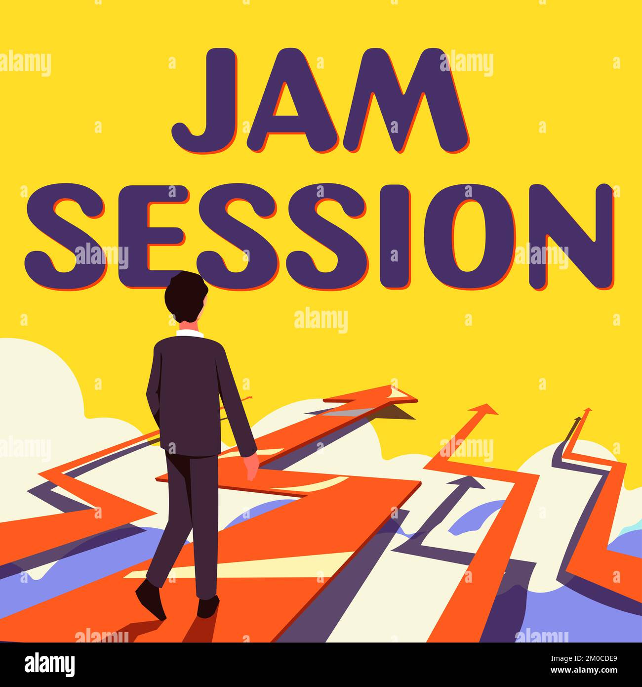 Conceptual display Jam Session. Word Written on impromptu performance ... Conceptual display Jam Session. Word Written on impromptu performance ...