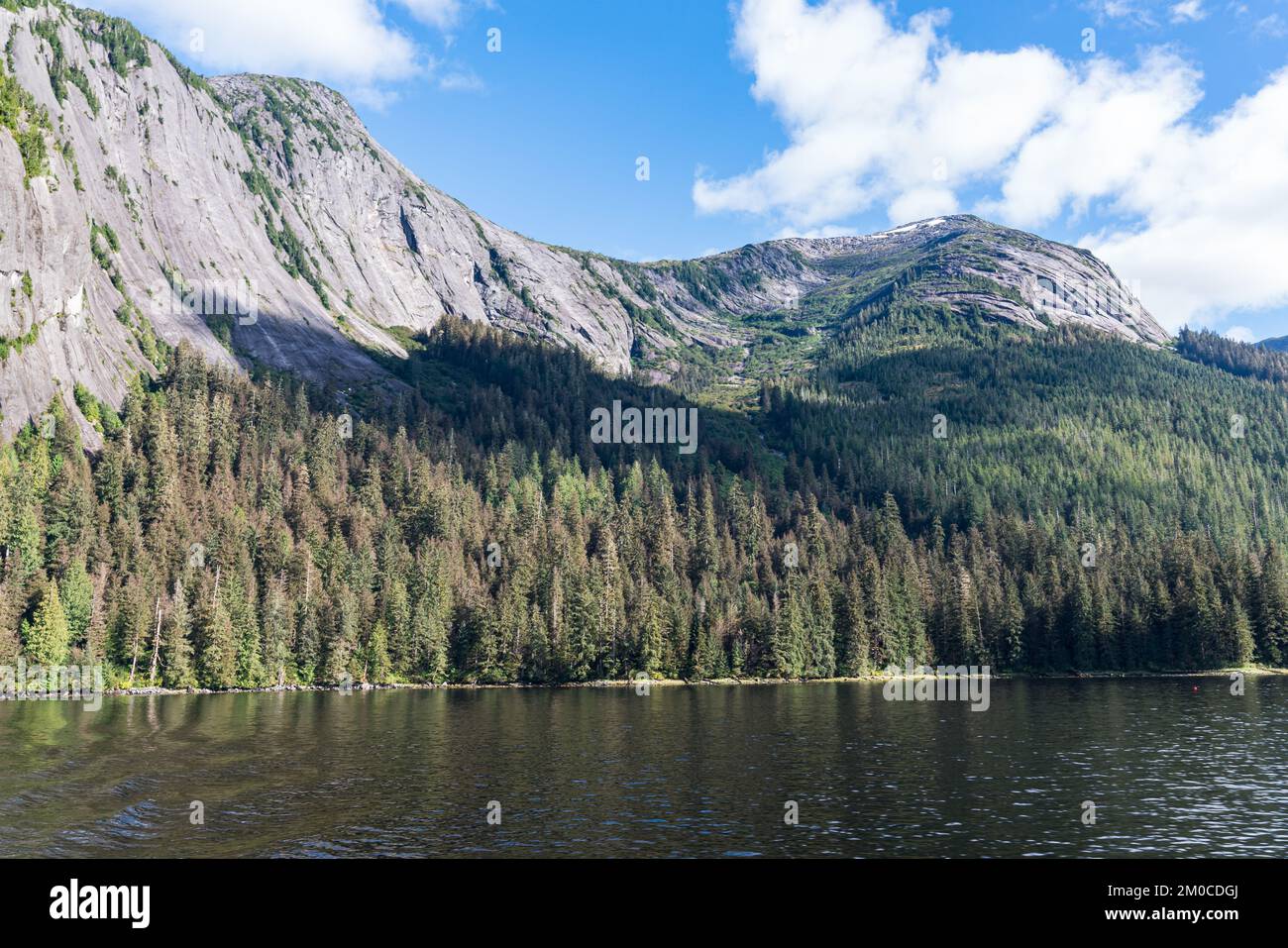Rugged coastline in Misty Fjords National Monument near Ketchikan ...