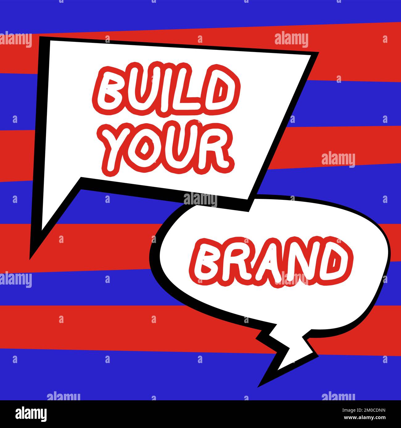 Text caption presenting Build Your Brand. Business concept Make a ...