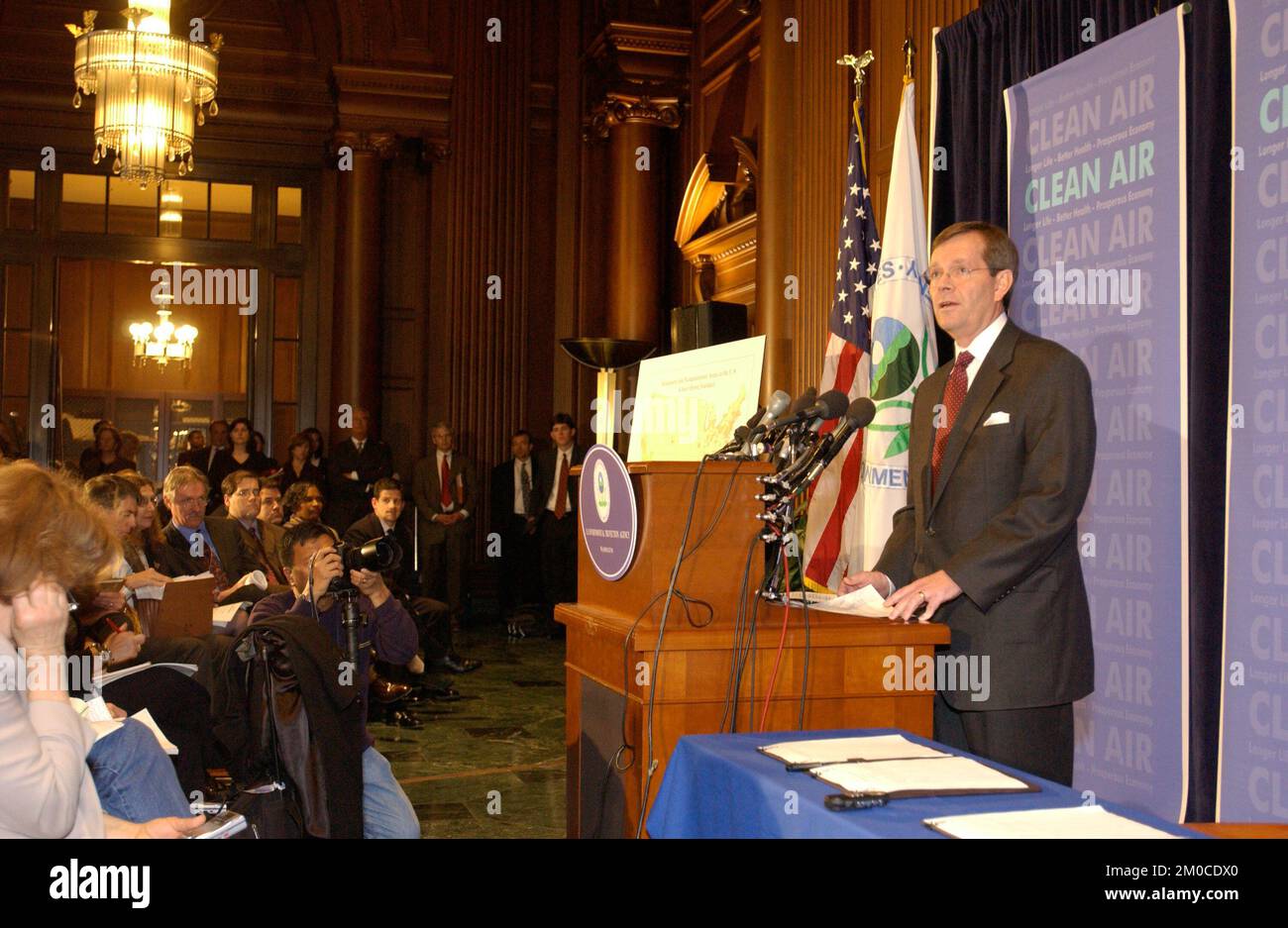 Mike Leavitt - Clean Air Bill , Environmental Protection Agency Stock ...