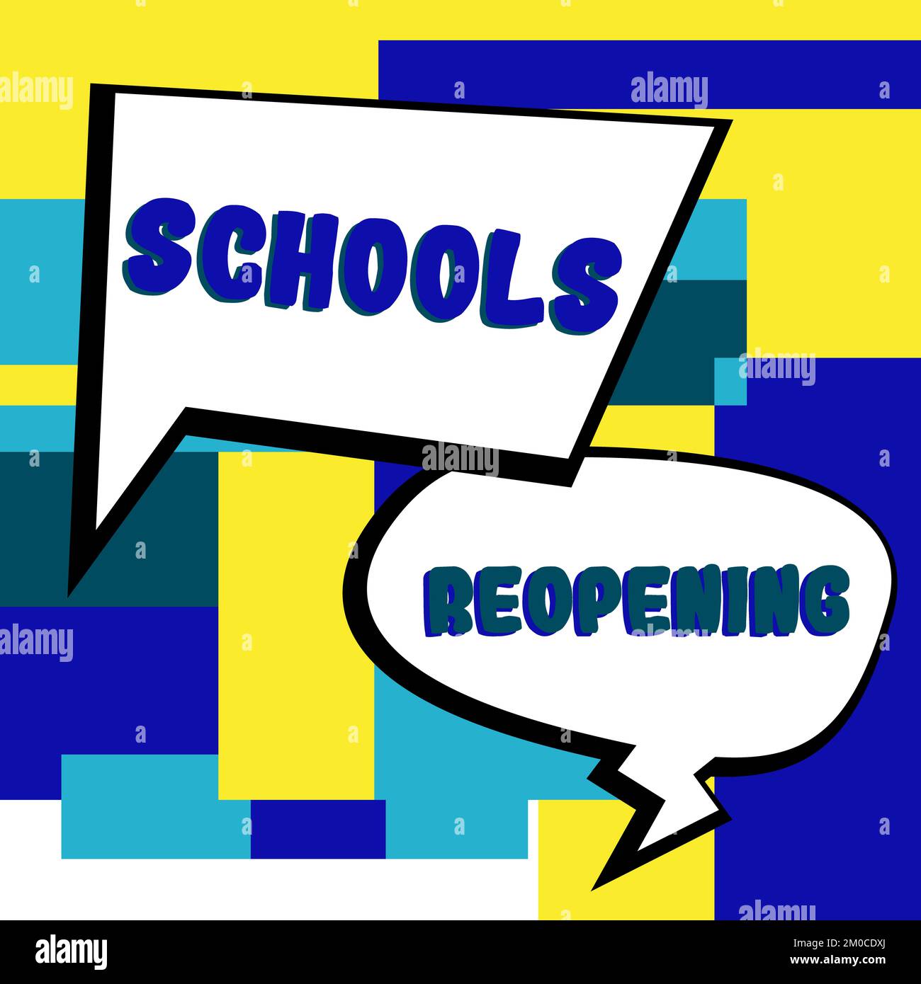 Inspiration showing sign Schools Reopening. Internet Concept classes ...