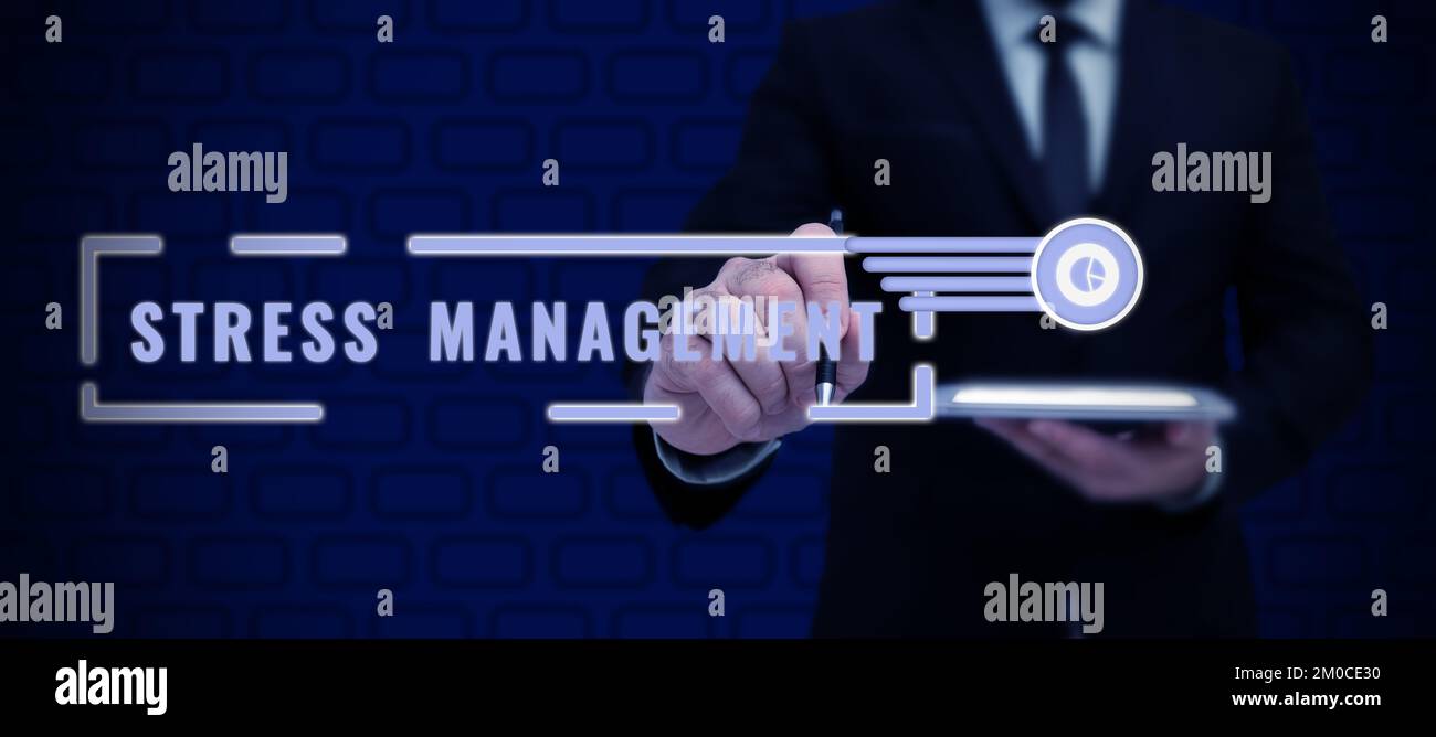 Writing displaying text Stress Management. Word Written on learning ...