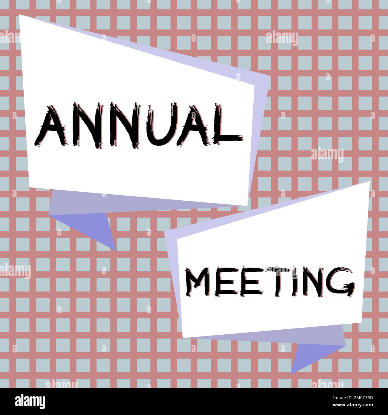 Inspiration showing sign Annual Meeting. Business overview Yearly ...