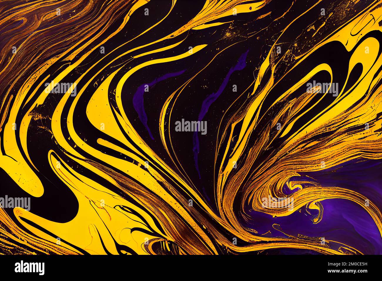 Black violet and gold marble abstract background. Decorative acrylic ...
